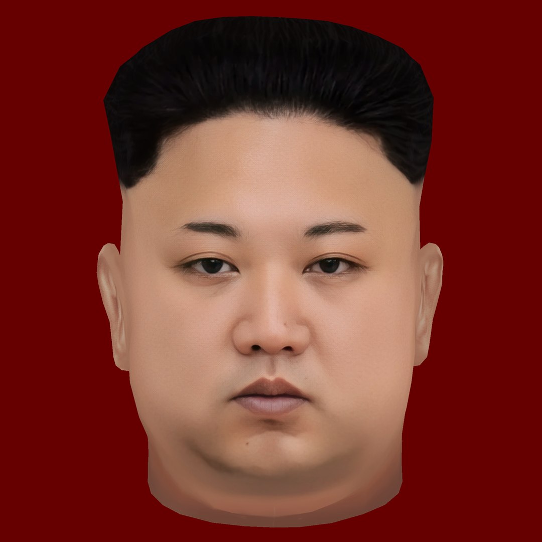 Low Poly Head Of The President - Kim Jong Un 3D Model - TurboSquid 2206373