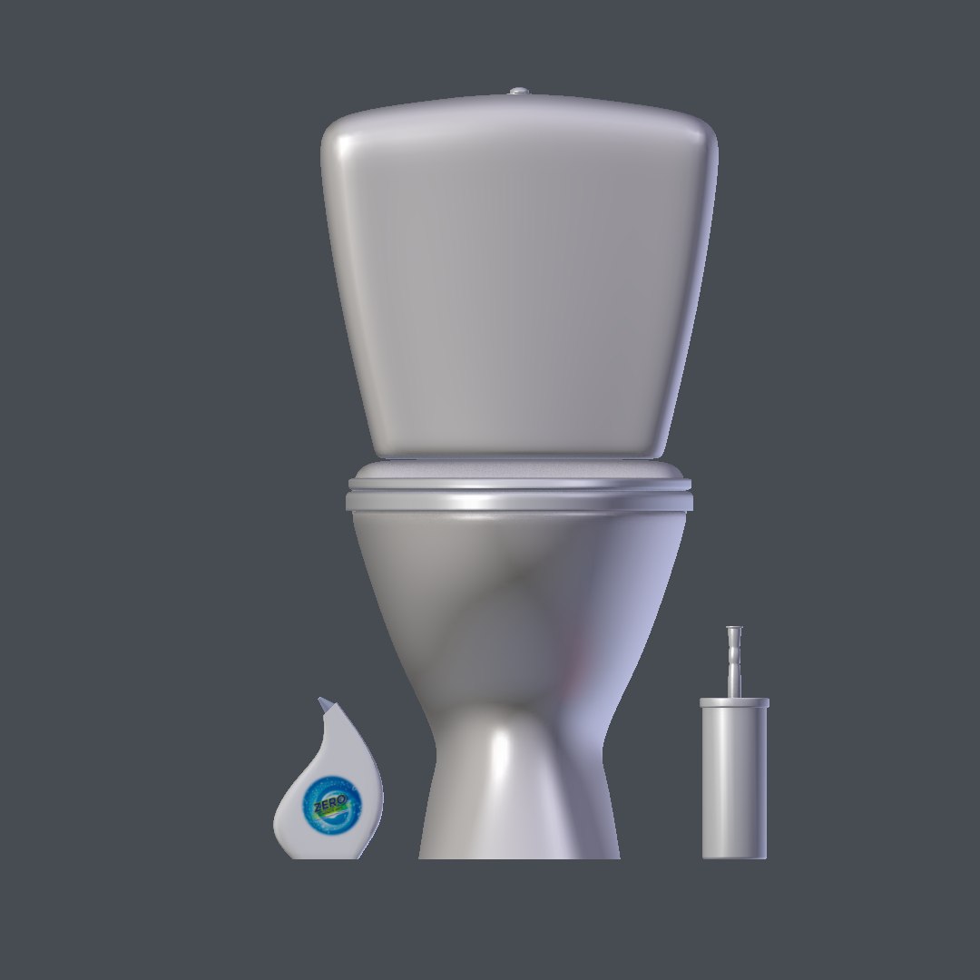 3D Bathroom Cleaning Set Model - TurboSquid 1332881