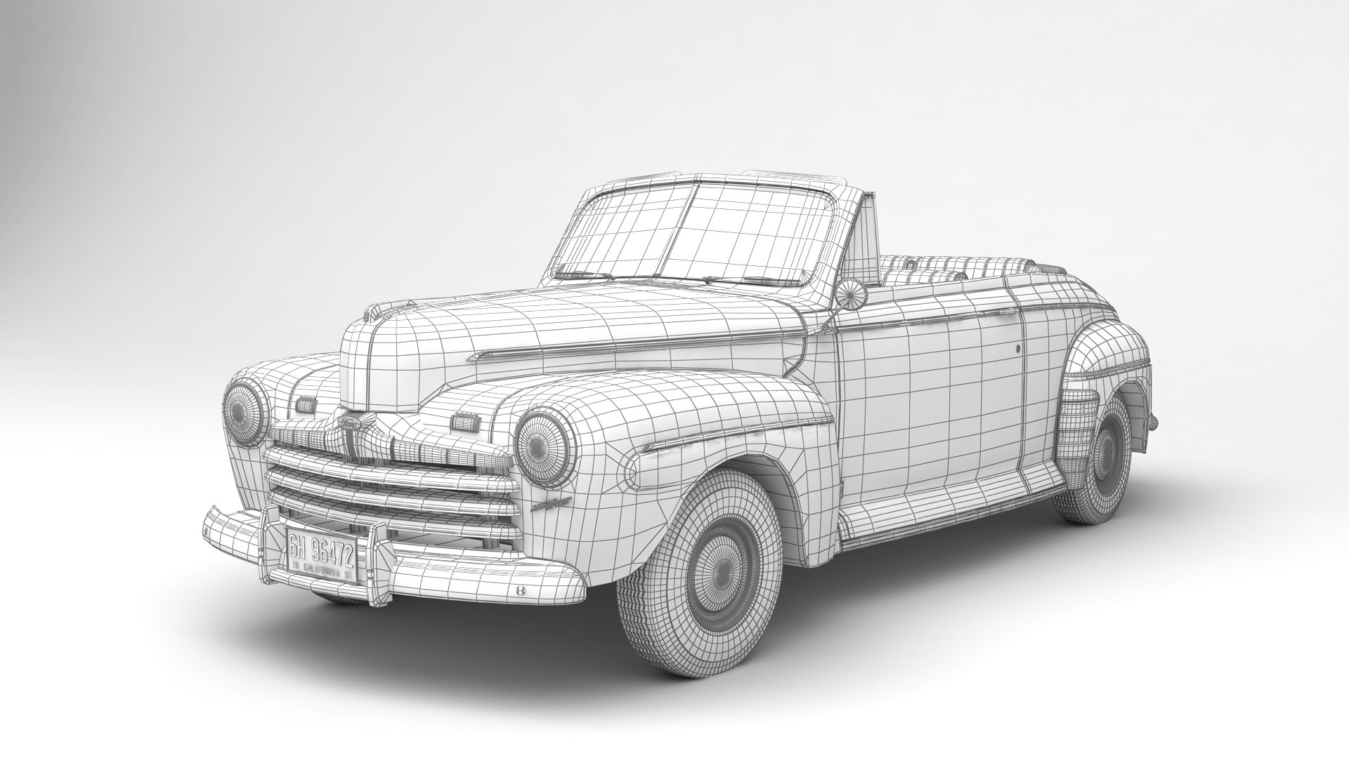 3D Model Ford DeLuxe 1946 - TurboSquid 2010785