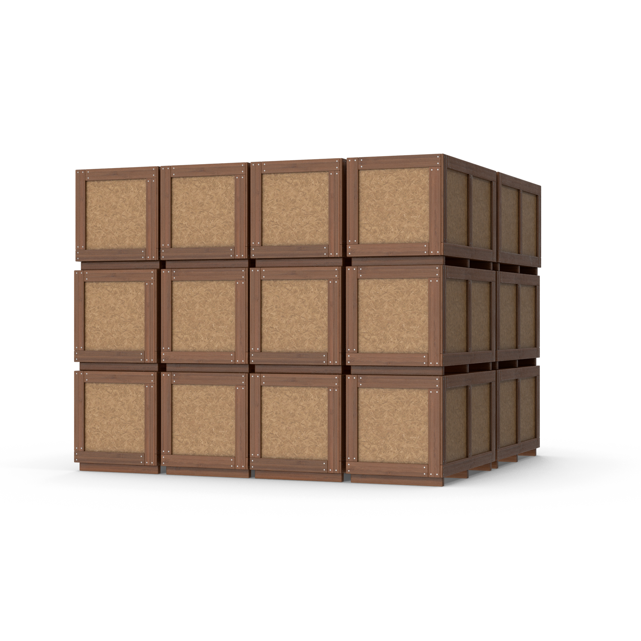 Wooden Crate Boxes Stack 3D model - TurboSquid 1994935