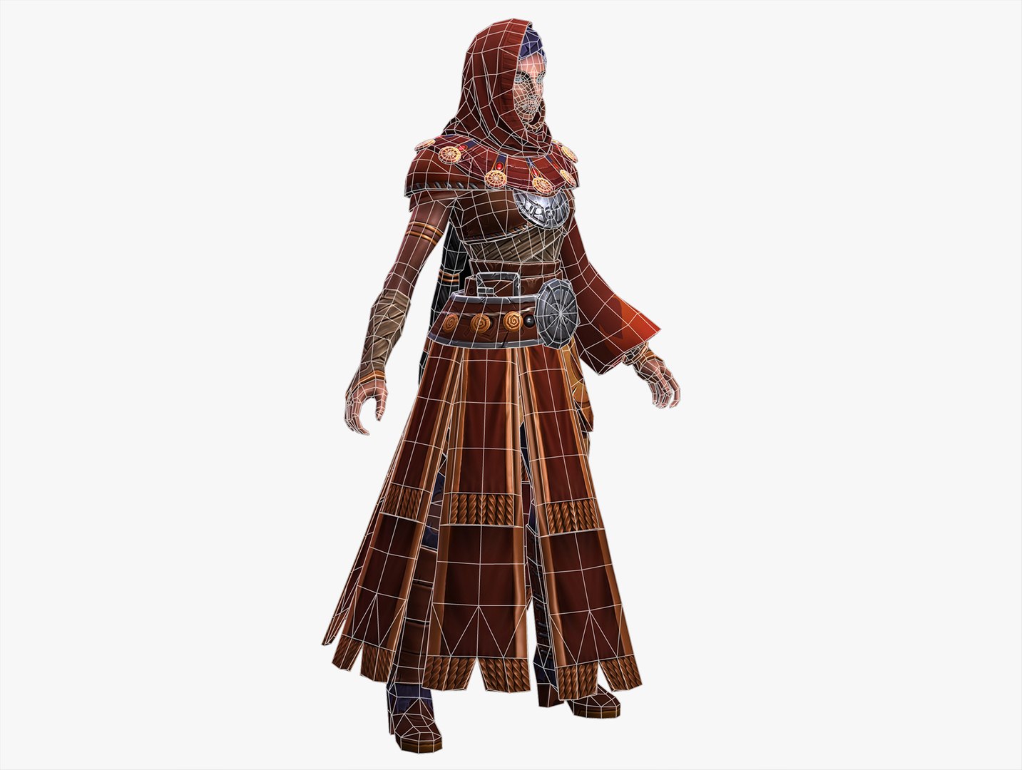 3D Stylized Female Magician Wizard Model - TurboSquid 1691624