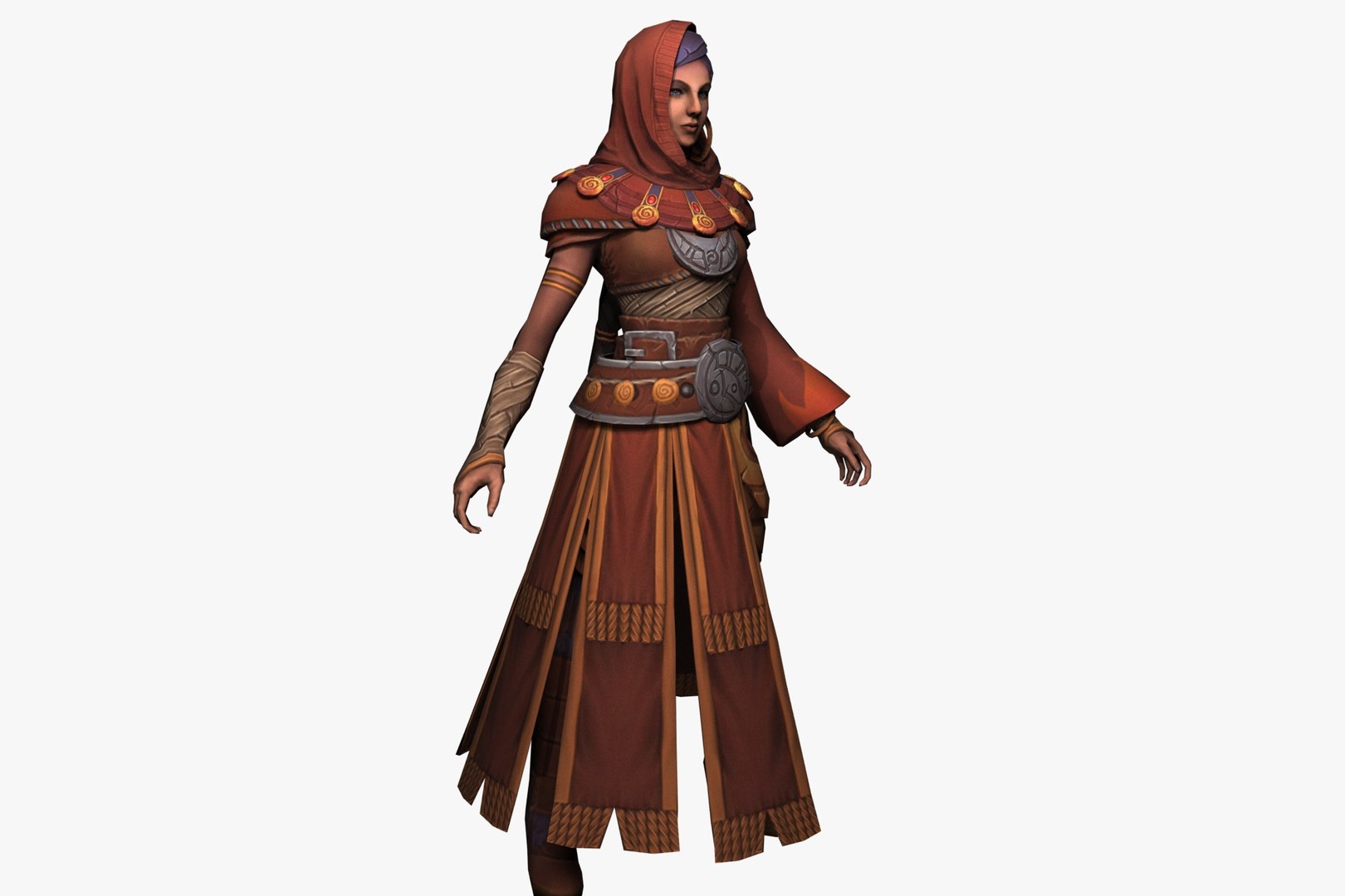 3D Stylized Female Magician Wizard Model - TurboSquid 1691624