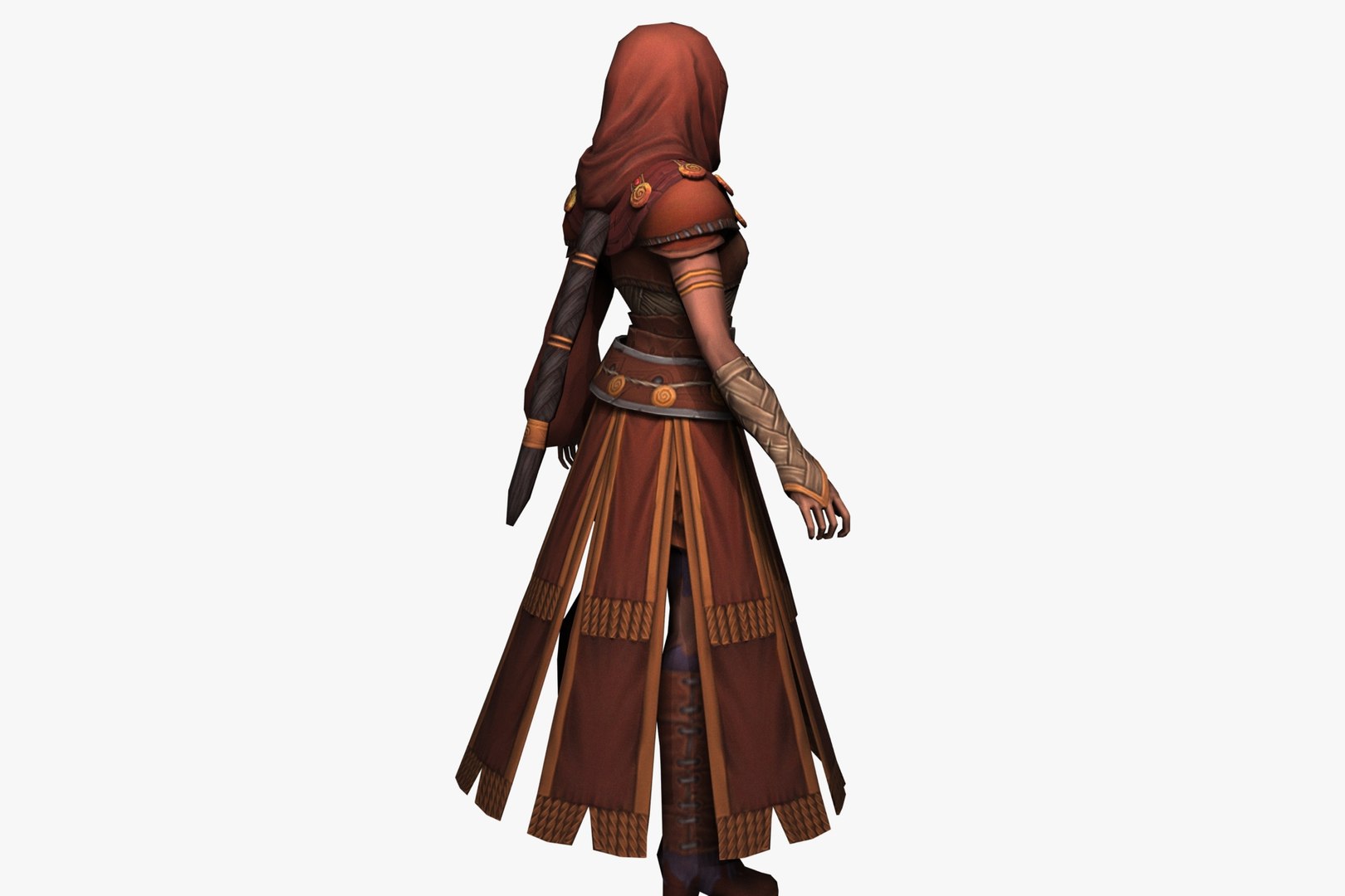 3D Stylized Female Magician Wizard Model - TurboSquid 1691624