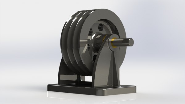 Vee pulley bracket 3D model - TurboSquid 1204798