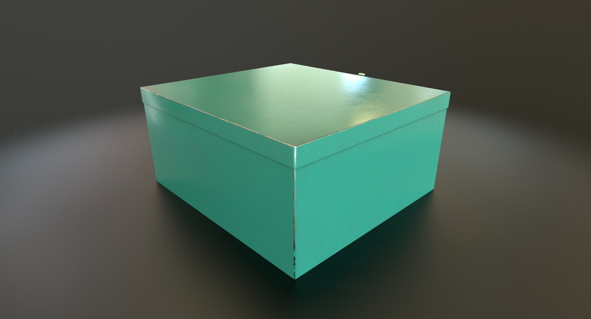 Green metal box 3D - TurboSquid 1203386