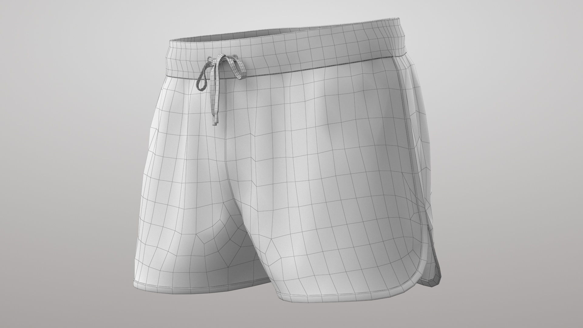 Male Shorts 2v Black PBR 3D Model - TurboSquid 2053273