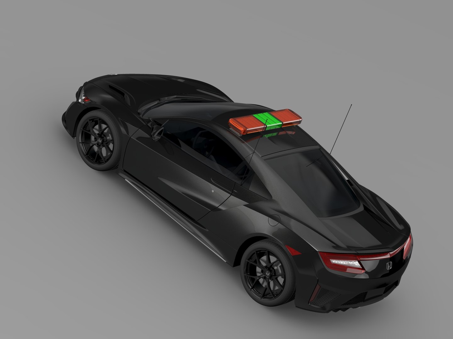 Honda Nsx Safety Car 3d Model