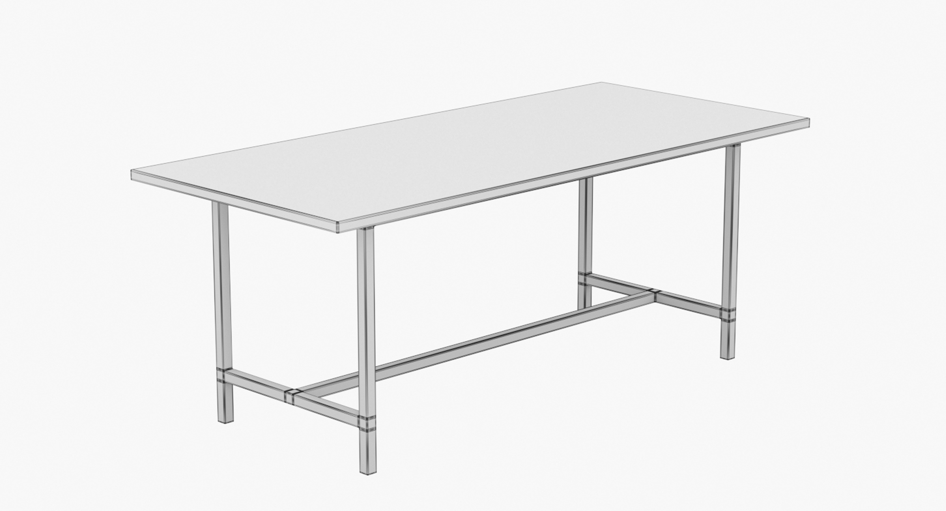 Realistic Industrial Table 3D Model - TurboSquid 1388938