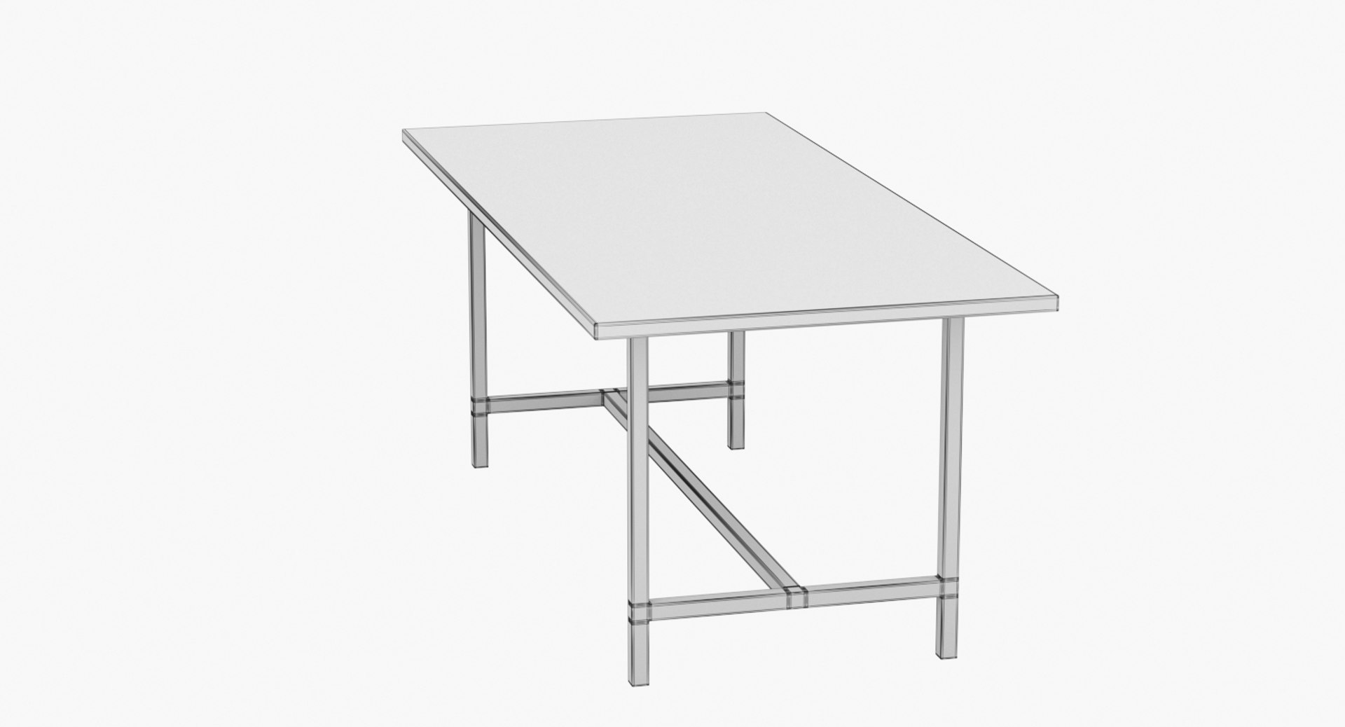 Realistic Industrial Table 3D Model - TurboSquid 1388938