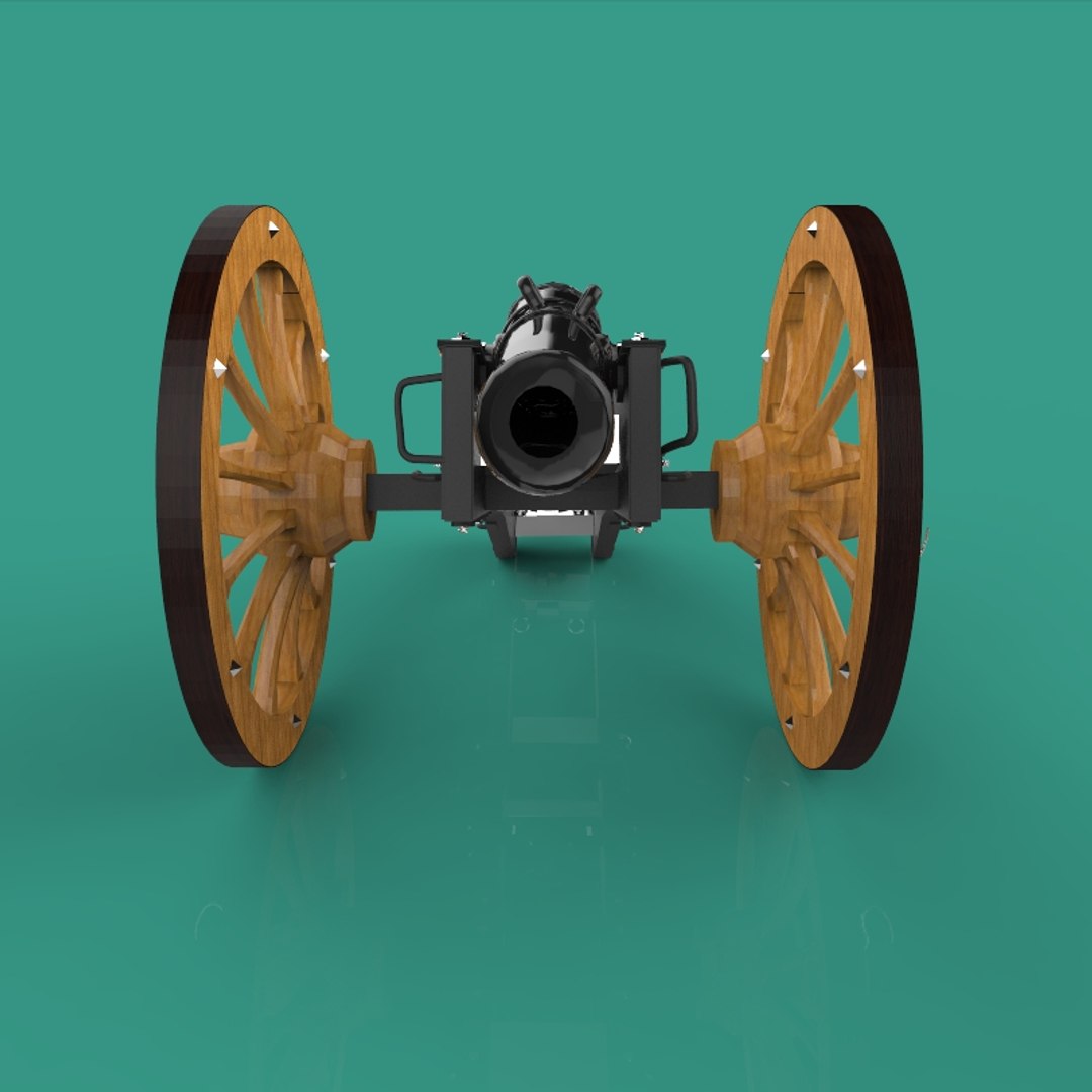 3D Field Gun Model - TurboSquid 1387011