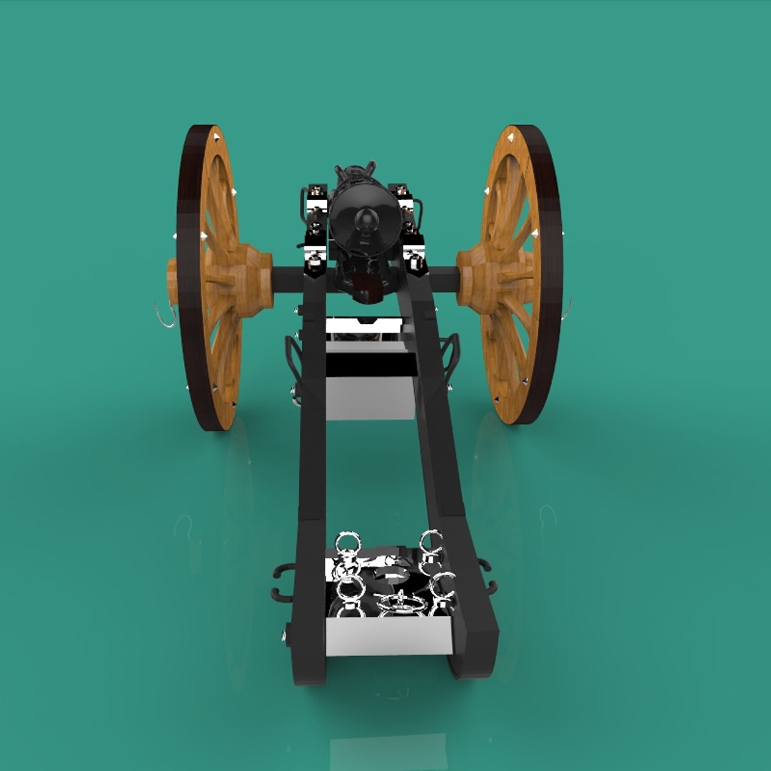 3D Field Gun Model - TurboSquid 1387011