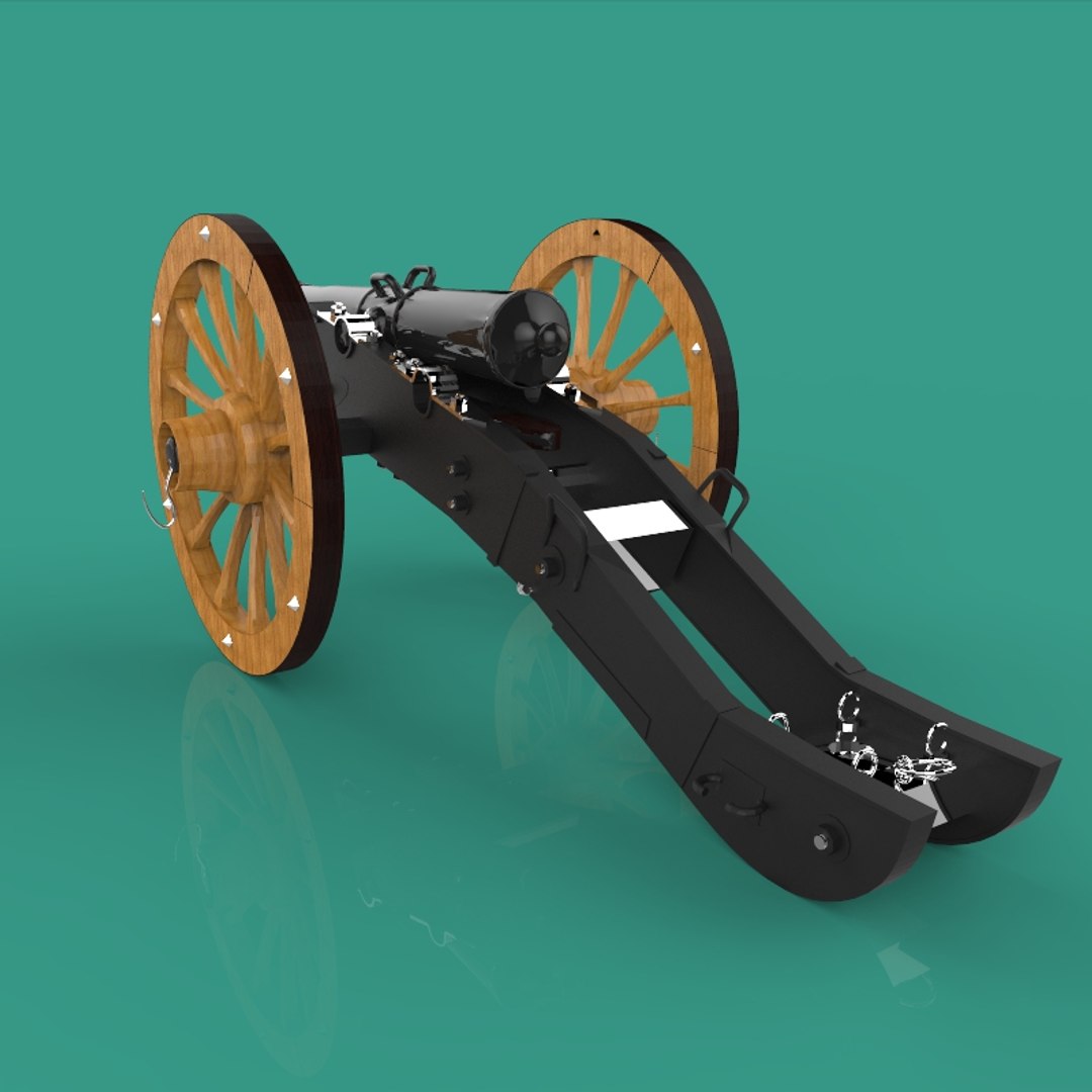 3D Field Gun Model - TurboSquid 1387011