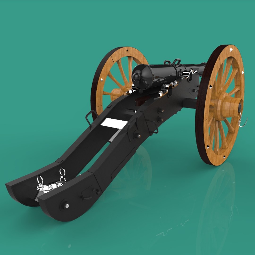 3D Field Gun Model - TurboSquid 1387011