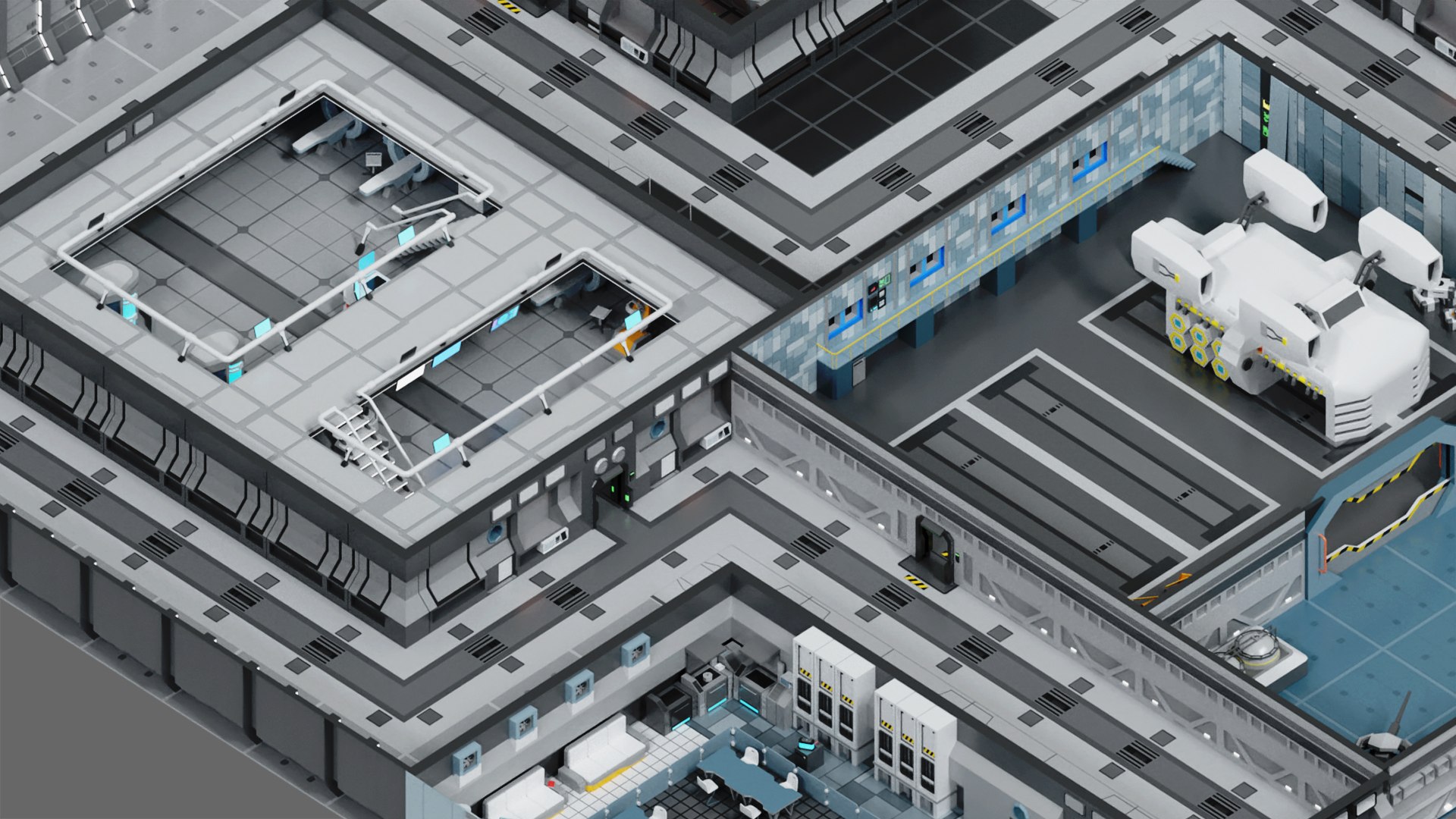 Low Poly Base 1 3D Model - TurboSquid 1828591