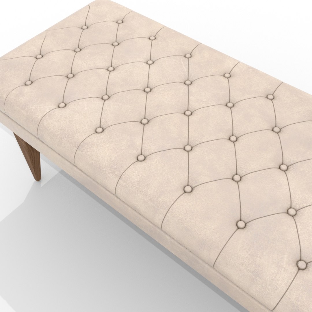 Tufted bench model - TurboSquid 1519032