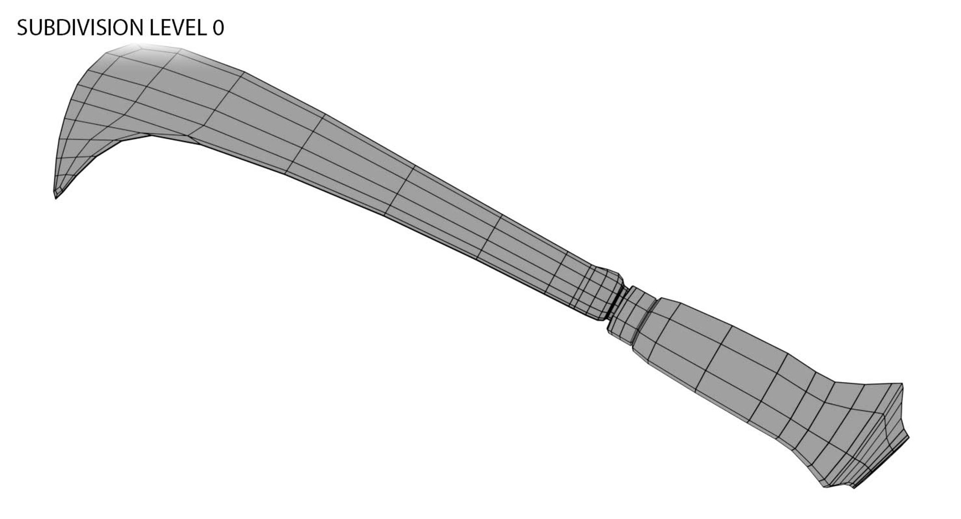 3D Sickle Games Model - TurboSquid 1328429