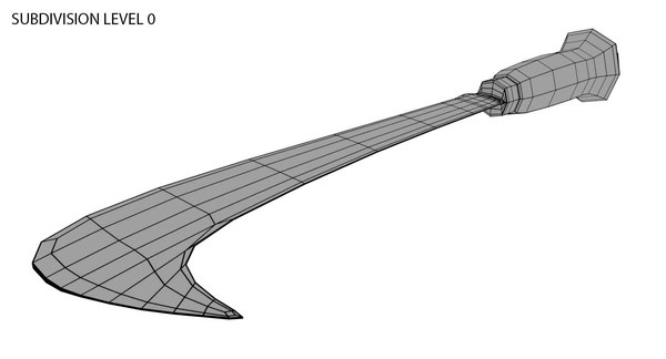 3D sickle games model - TurboSquid 1328429