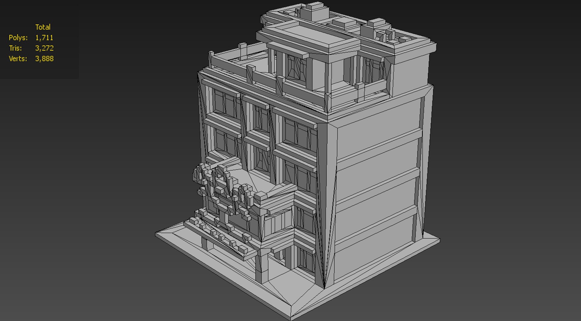 Voxel house 3D model - TurboSquid 1352826