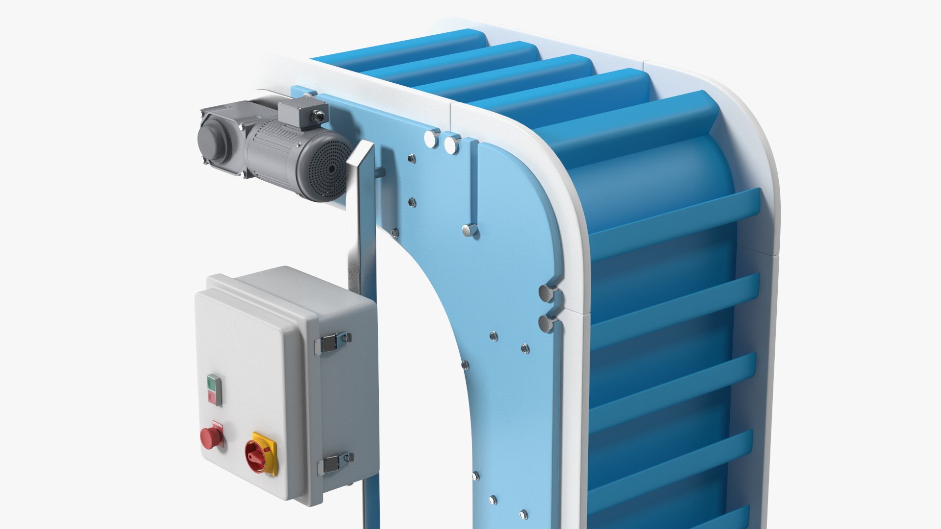 3D Vertical Conveyor With Control Box - TurboSquid 1870662
