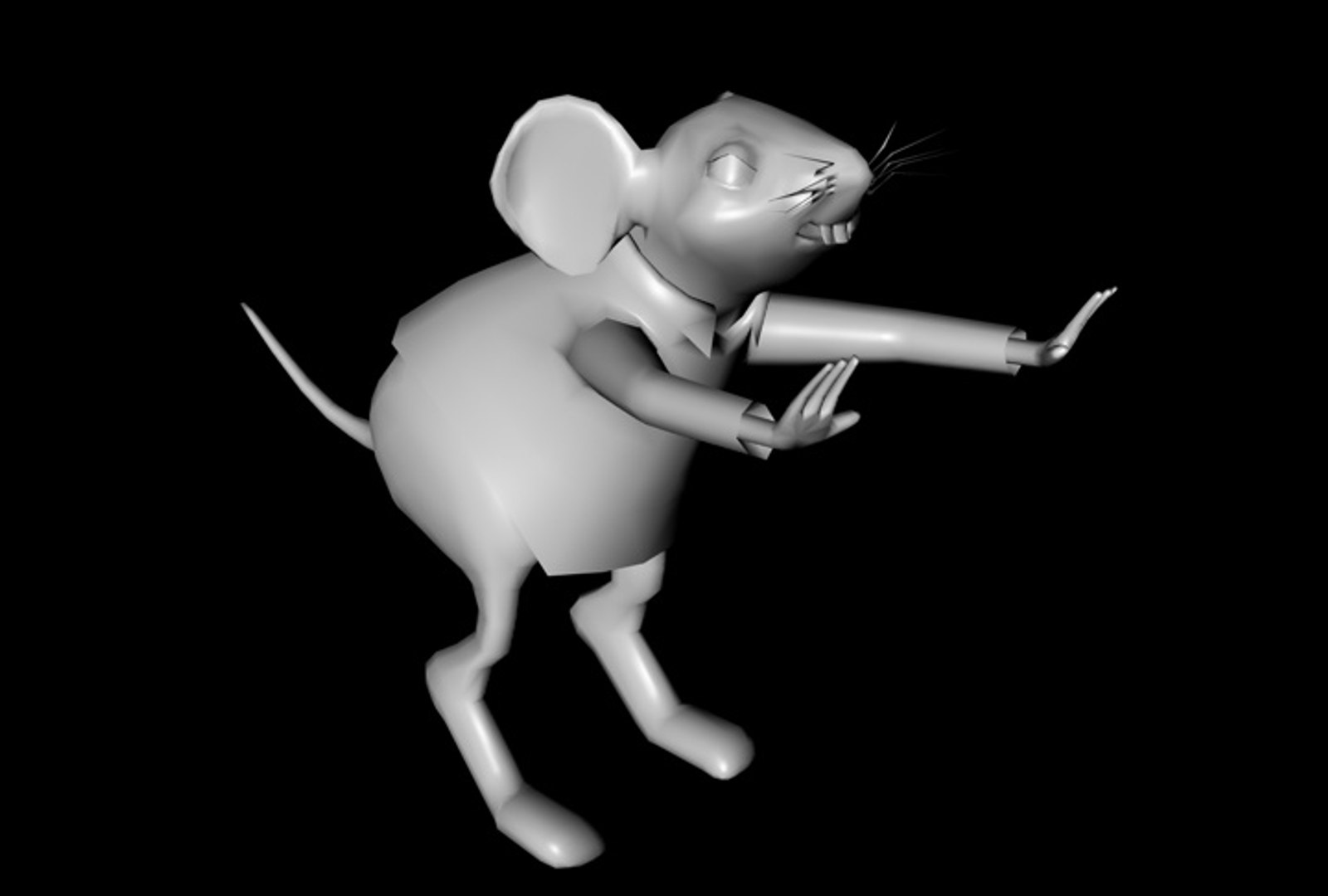 3d model of mouse cartoon