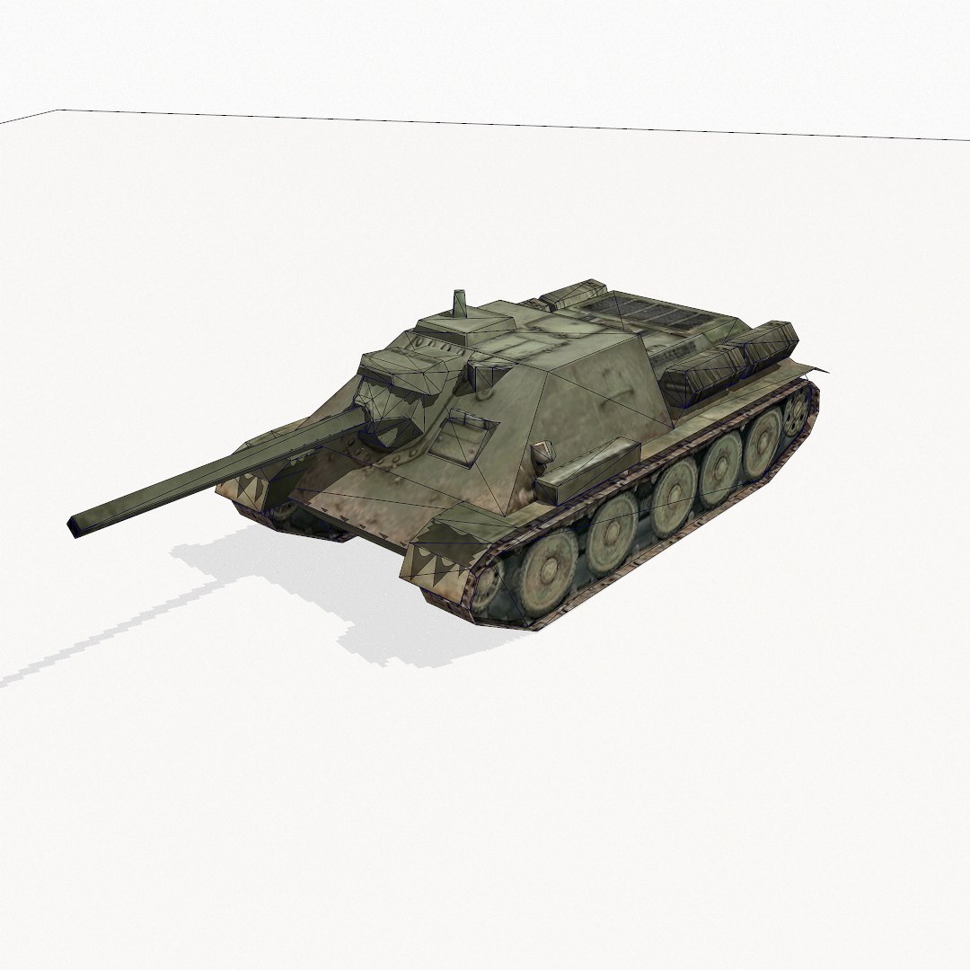 3d Su-85 Tank 85