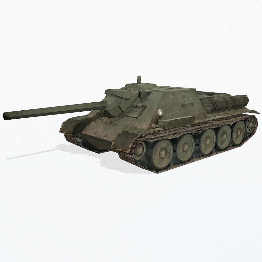 3d Su-85 Tank 85
