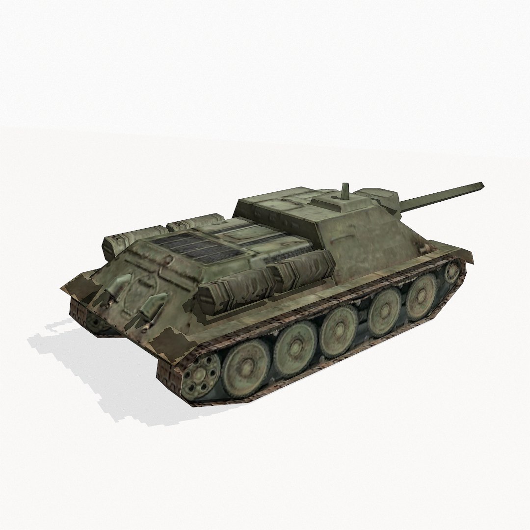 3d Su-85 Tank 85