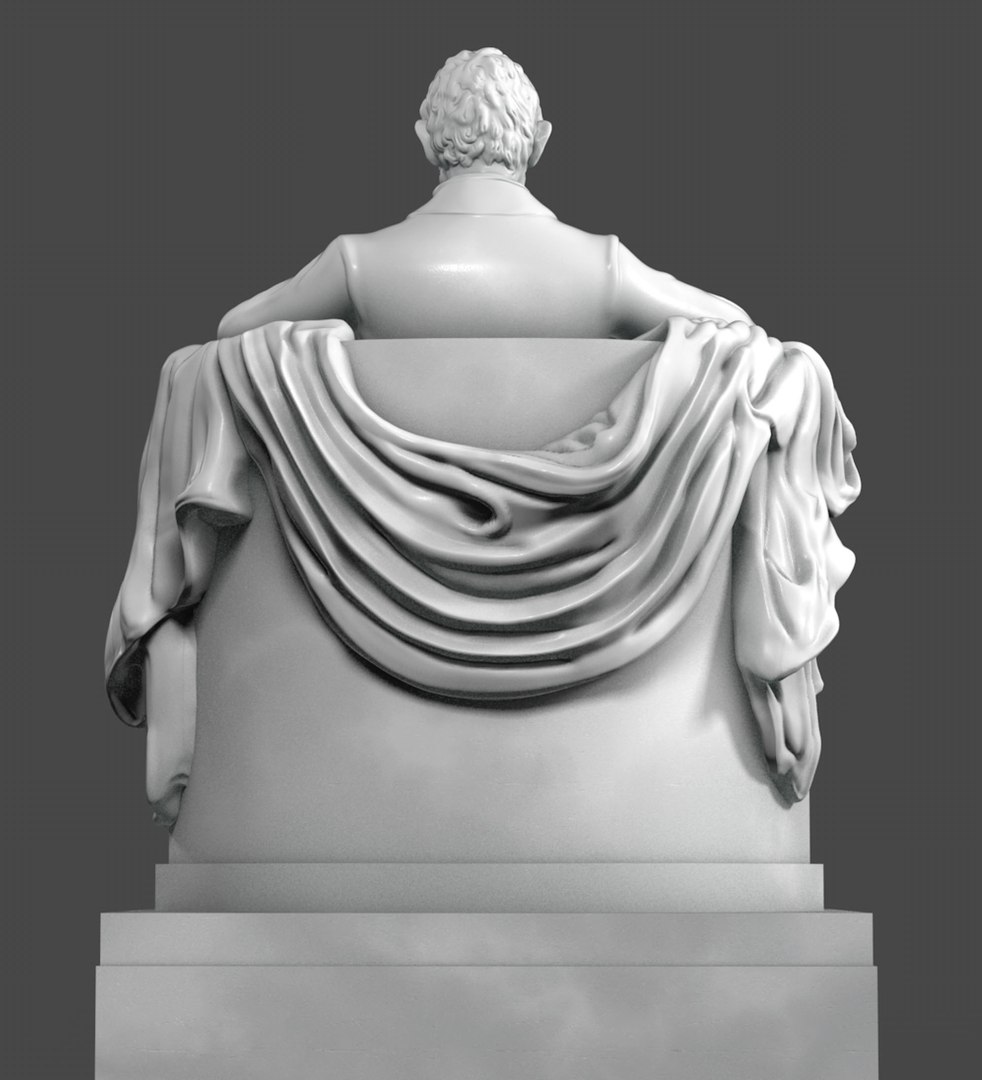 3D Model Abraham Memorial Statue - TurboSquid 1394228