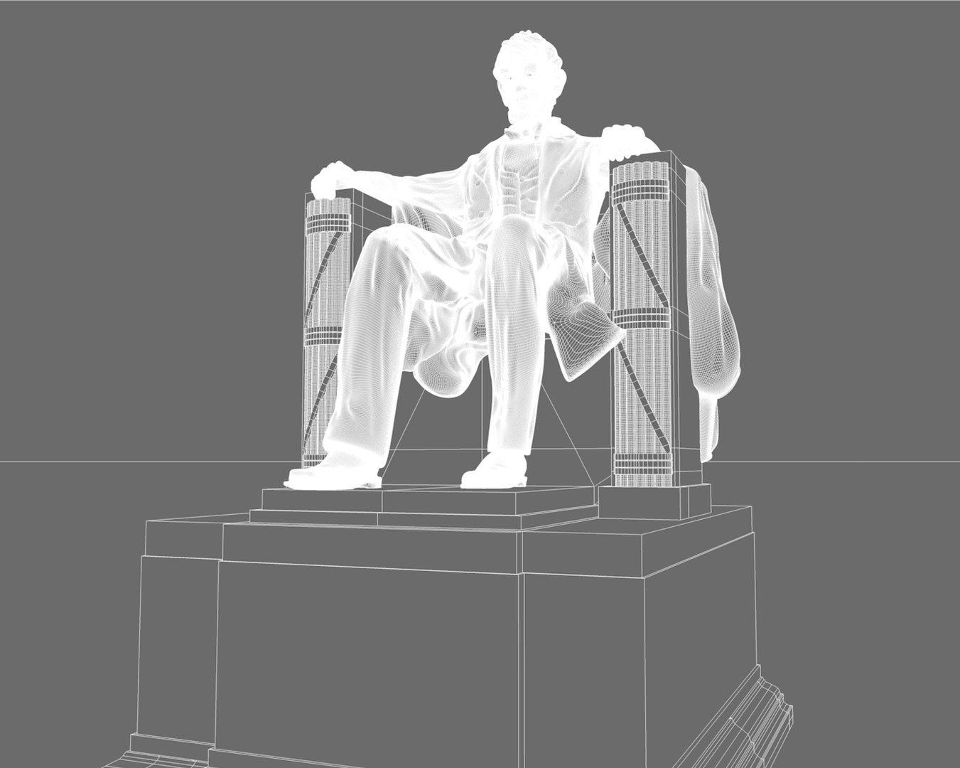 3D Model Abraham Memorial Statue - TurboSquid 1394228