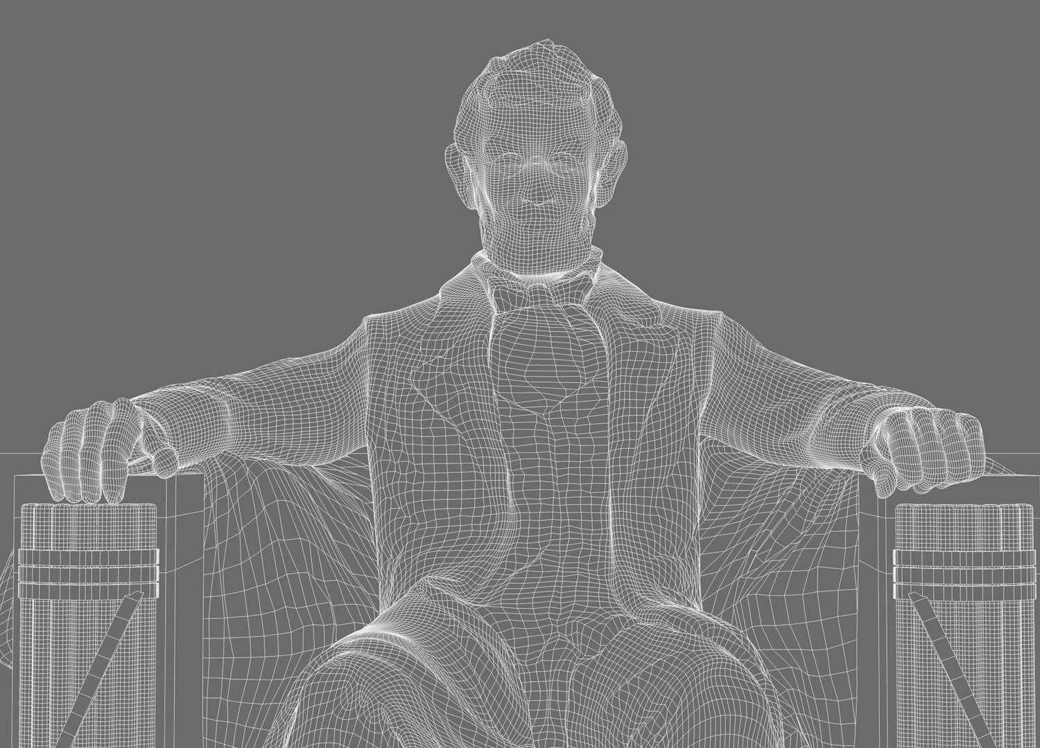 3D Model Abraham Memorial Statue - TurboSquid 1394228