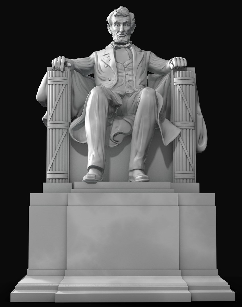 3D Model Abraham Memorial Statue - TurboSquid 1394228