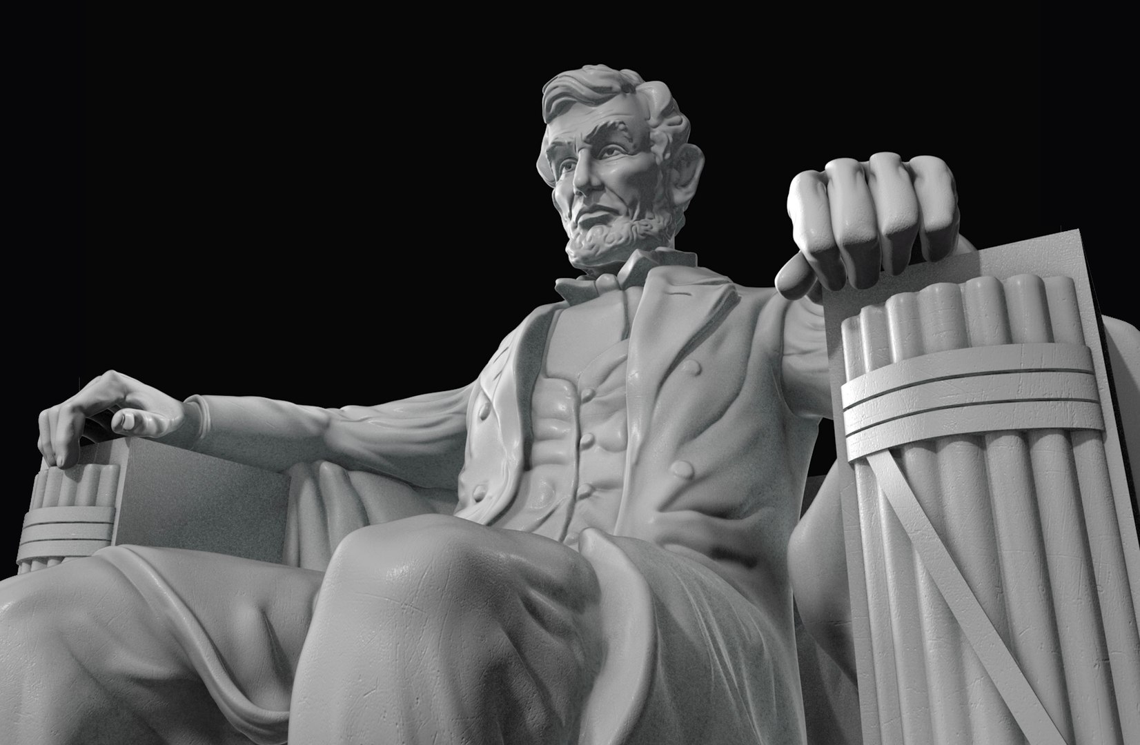 3D Model Abraham Memorial Statue - TurboSquid 1394228