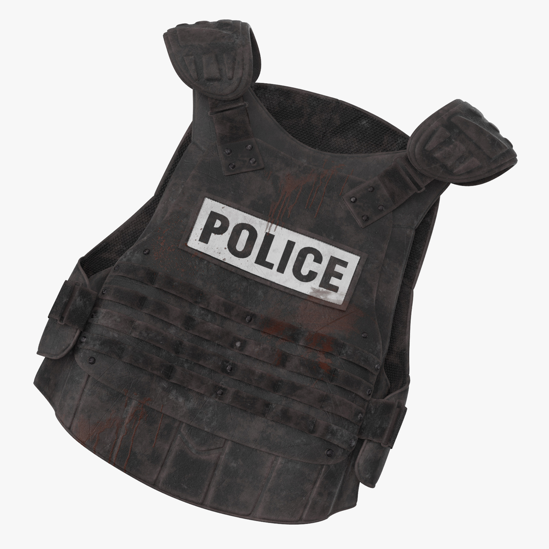 3D bloody police riot gear - TurboSquid 1181933