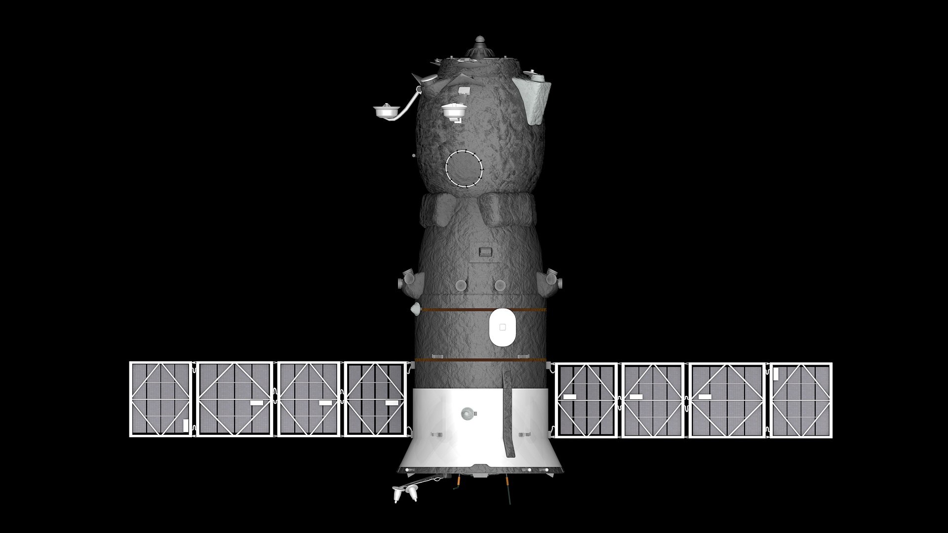 Russian Spacecraft Progress Space 3d C4d