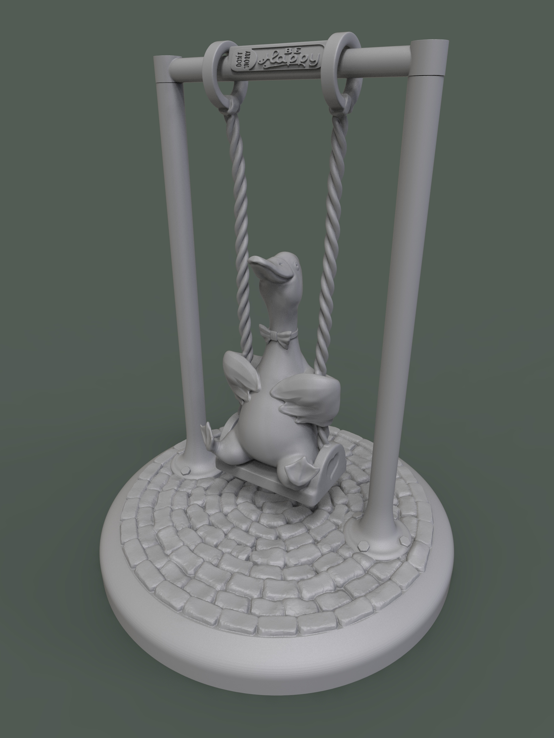 Duck swing cute 3D - TurboSquid 1704774