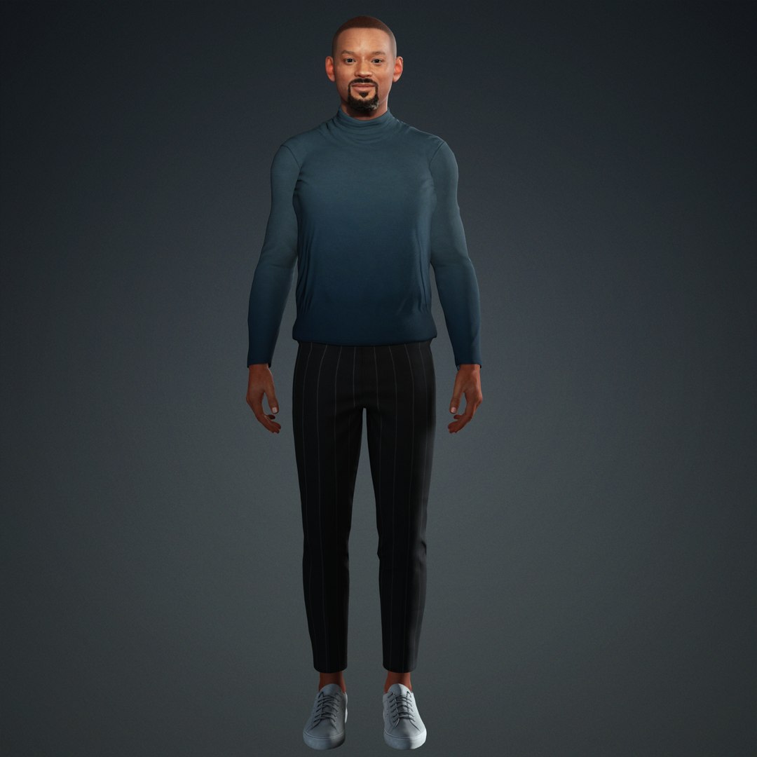 3D Model Will Smith 3D Model Low-poly - TurboSquid 2283037