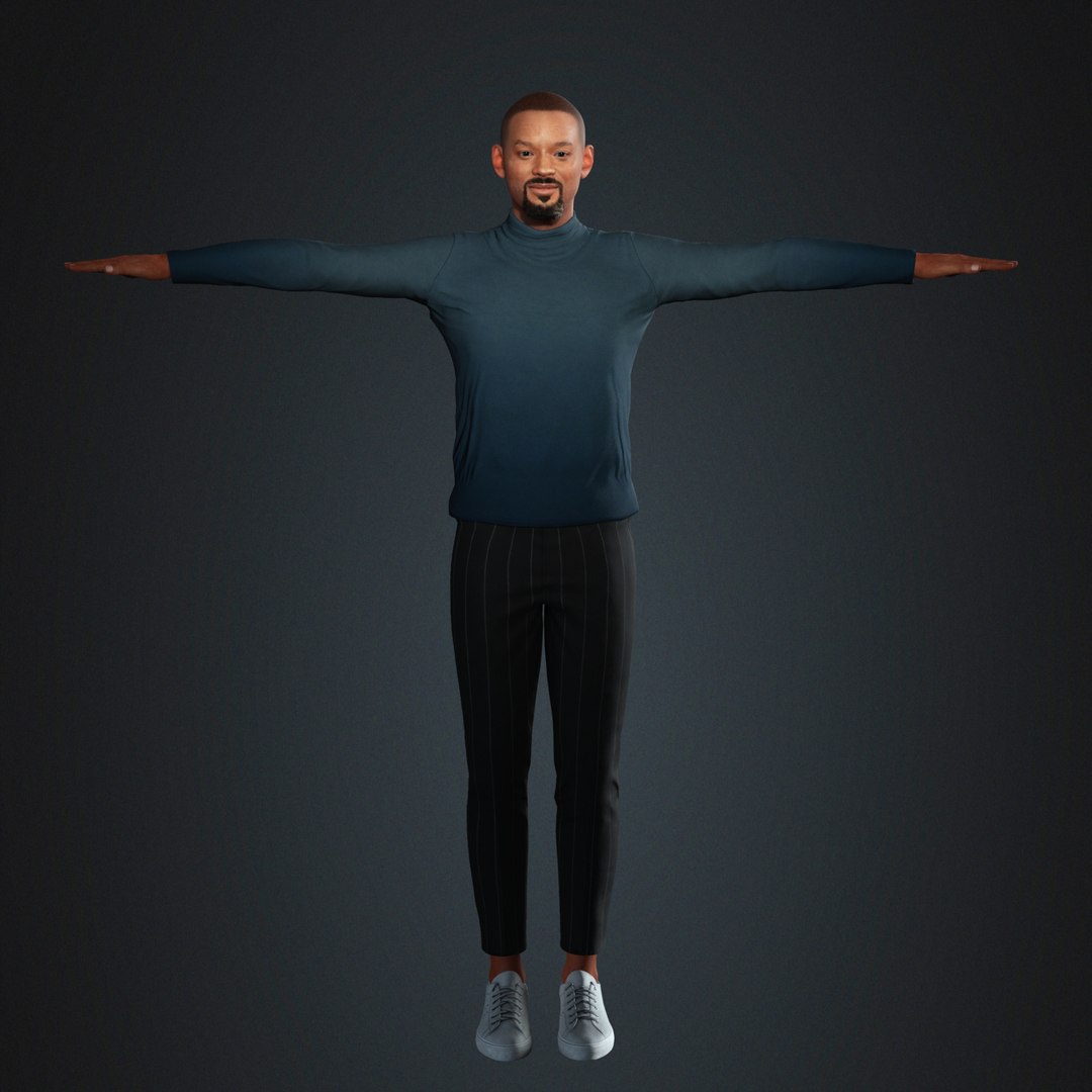 3D Model Will Smith 3D Model Low-poly - TurboSquid 2283037