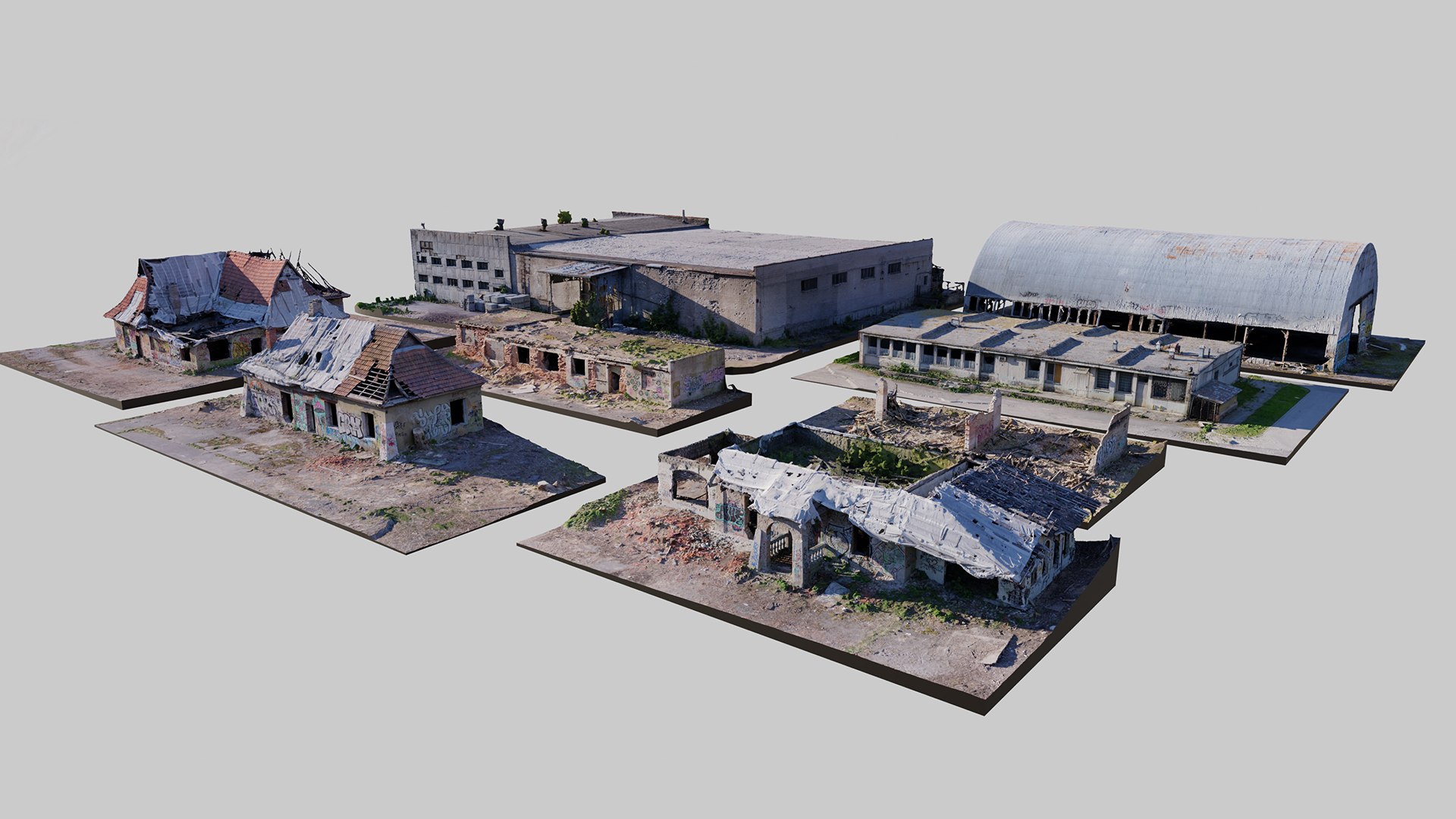 3D Abandoned-Soviet-Base-Kitbash Model - TurboSquid 2237254