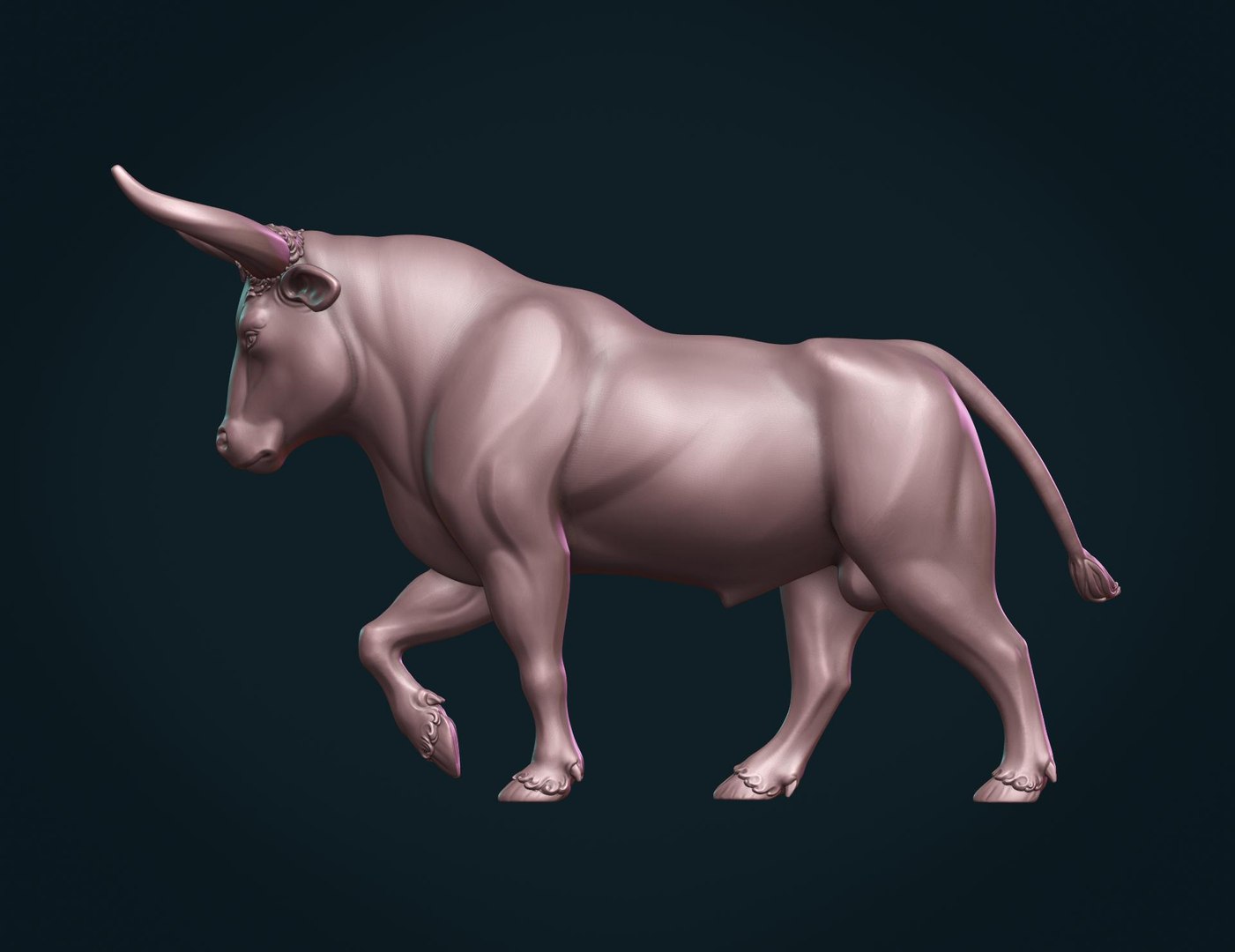 Bull Figure Model - TurboSquid 1686788