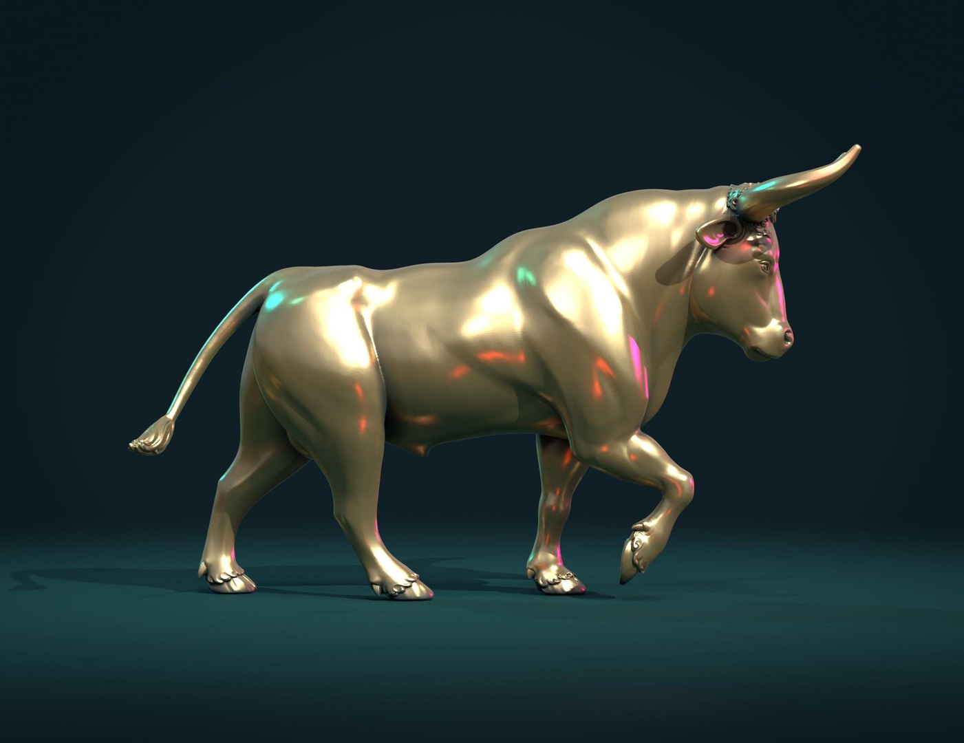 Bull figure model - TurboSquid 1686788