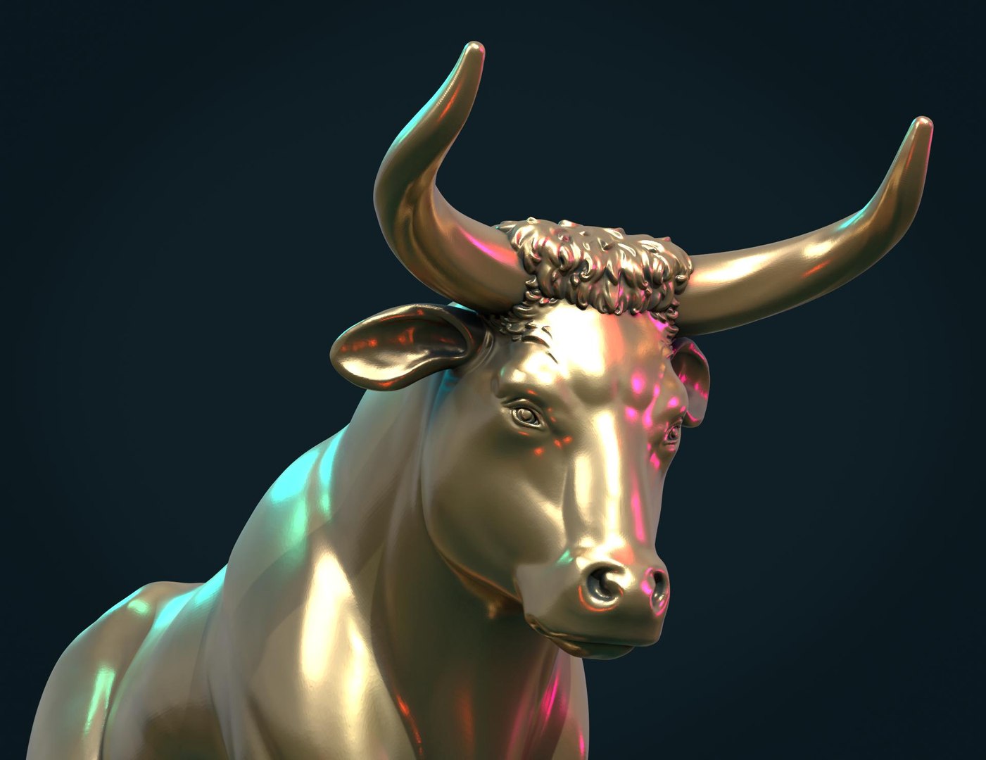 Bull figure model - TurboSquid 1686788