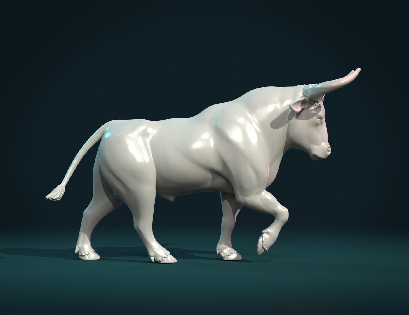 Bull Figure Model - TurboSquid 1686788