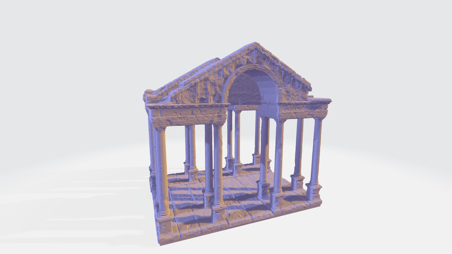 3D Greek Ancient Arch Model - TurboSquid 1687385
