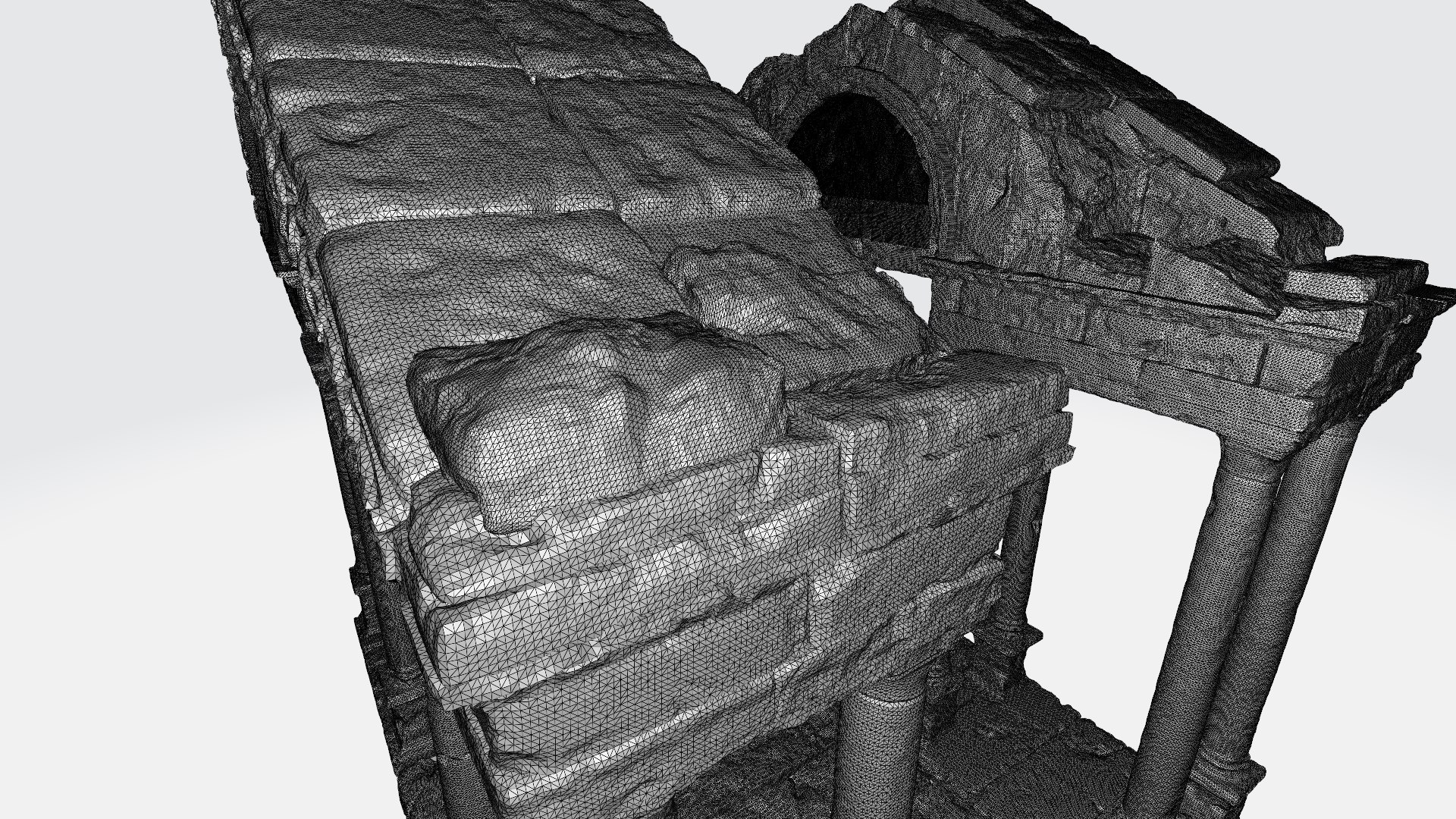 3D Greek Ancient Arch Model - TurboSquid 1687385