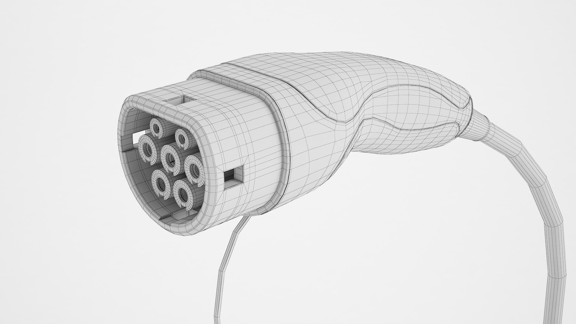 3D Ev Charging Plug Model - TurboSquid 1452339