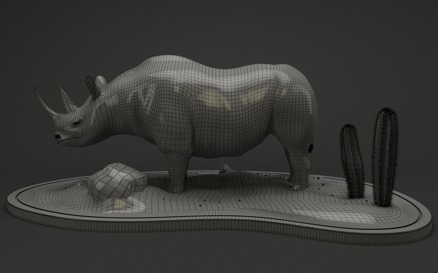 rhino rhinoceros 3d model