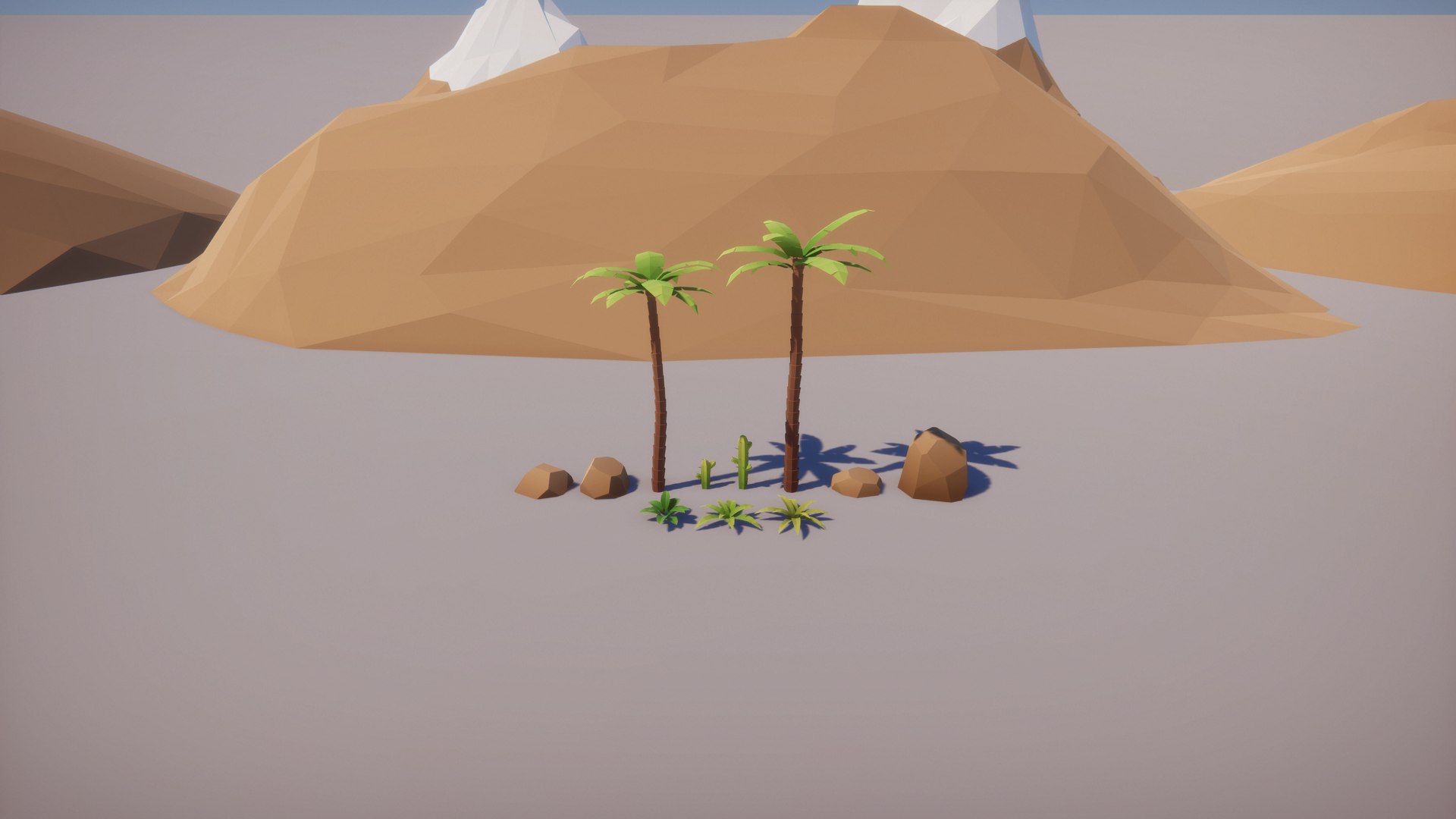 Low Poly FPS Map Vol2 Shooter Desert City Map For Unity 3D Model ...