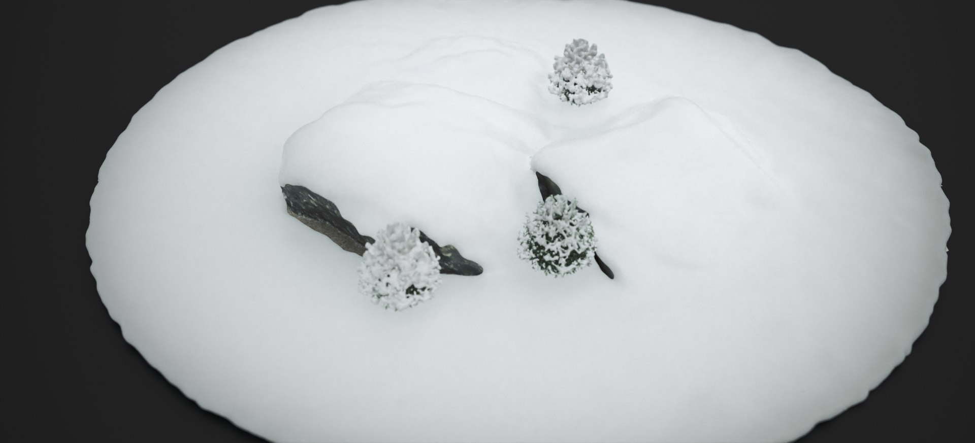 3D SNOW ROCKS LANDSCAPE 2022 - TurboSquid 2026988