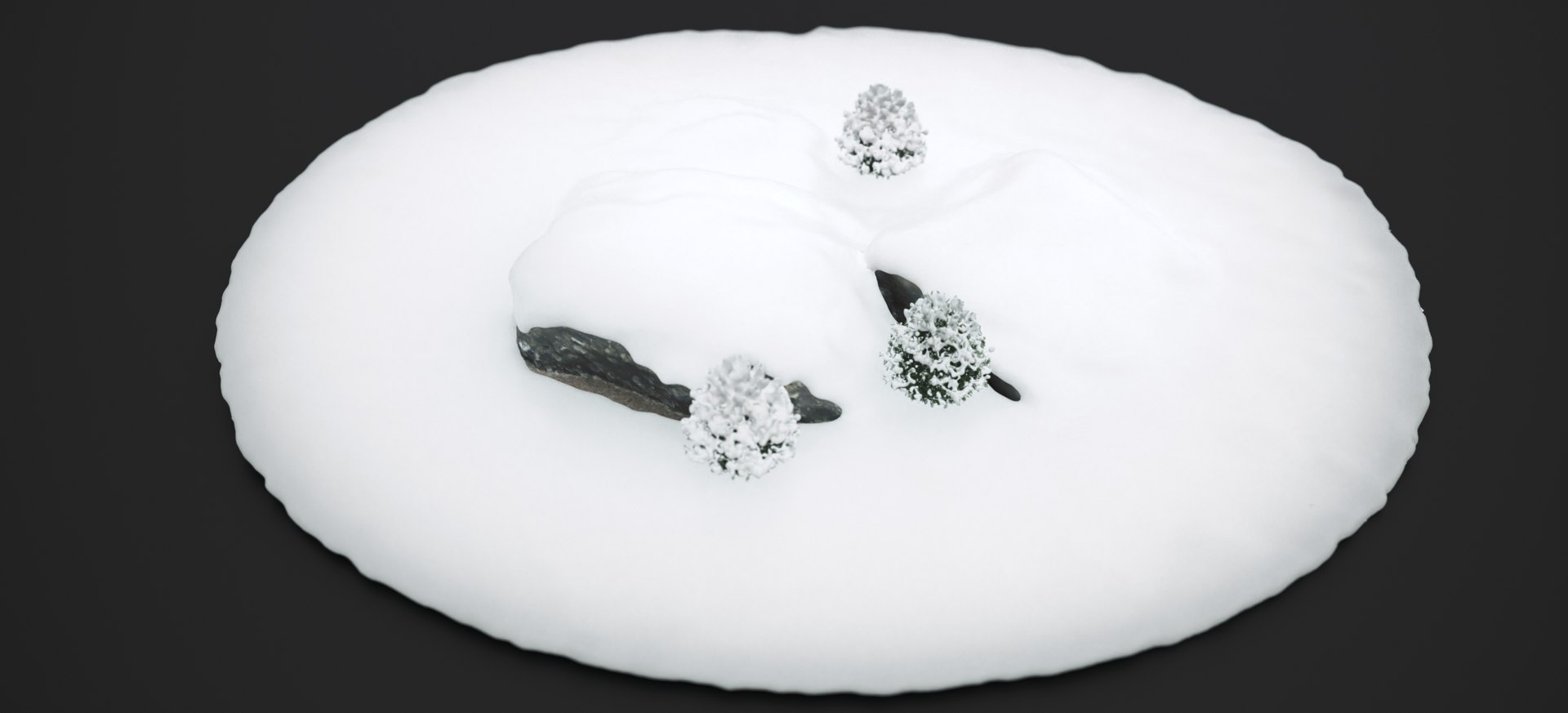 3D SNOW ROCKS LANDSCAPE 2022 - TurboSquid 2026988