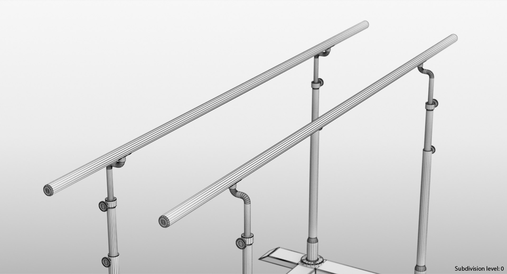 Realistic Parallel Bars Model - TurboSquid 1365980